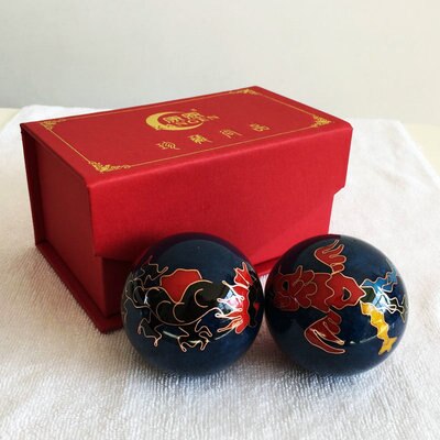 Imitation Cloisonne hollow baoding balls with chim... – Vicedeal