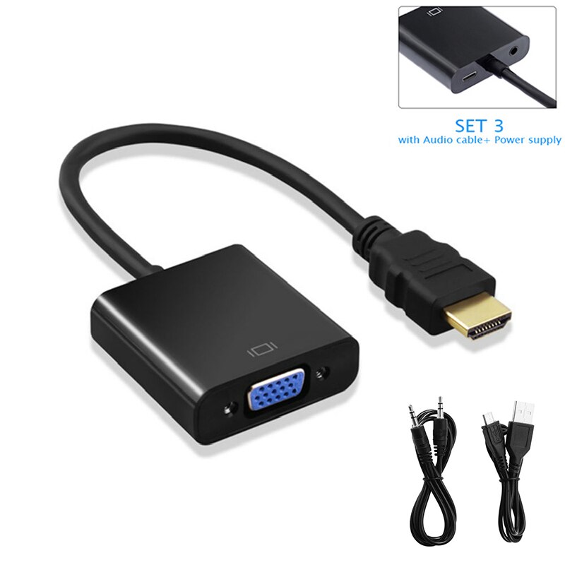 Hdmi-Compatibel Naar Vga Adapter Kabel Converter D... – Vicedeal