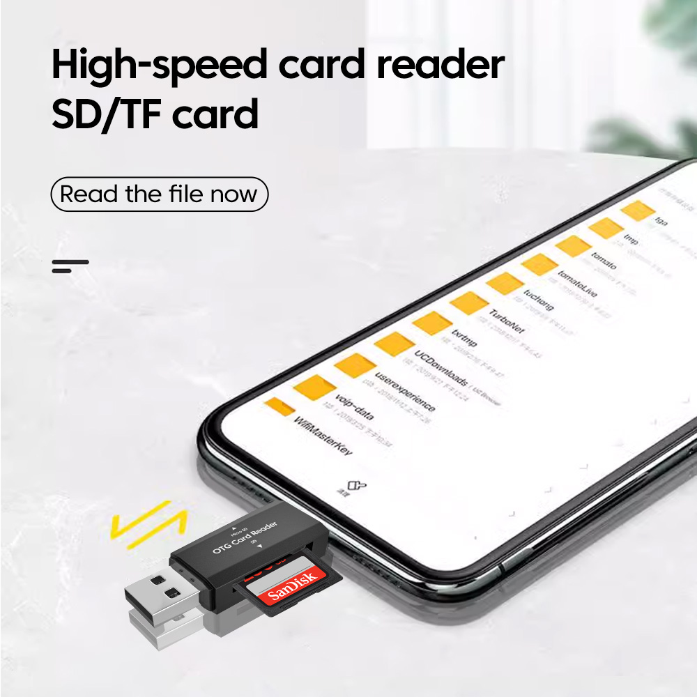 High Speed 2 in 1 Multi Card Reader USB Type C to ... – Grandado