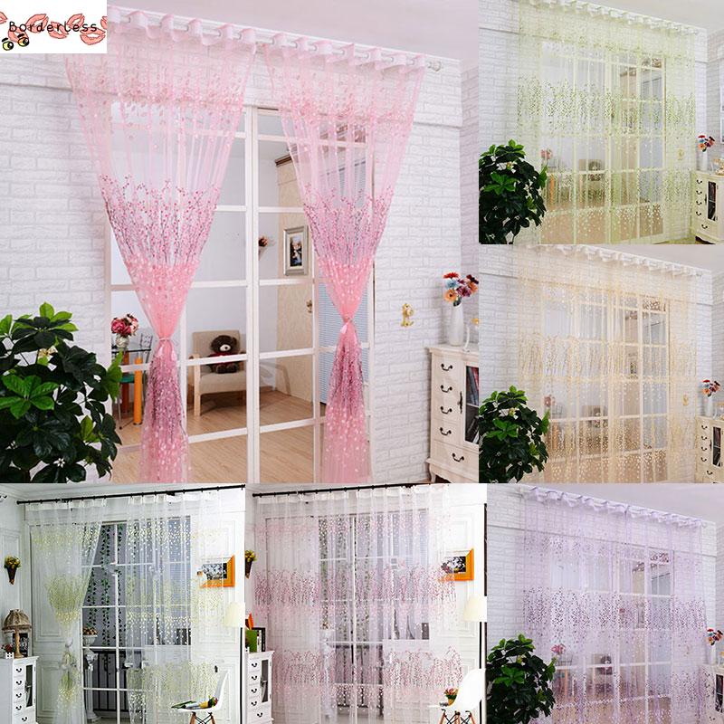 White Plum Perspective Window Screen Gauze Screeni... – Grandado
