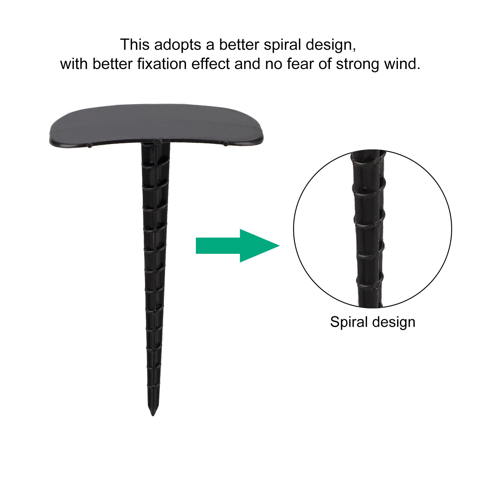 Garden Ground Nail Soil Nails 24pcs Sunshade PP We... – Vicedeal