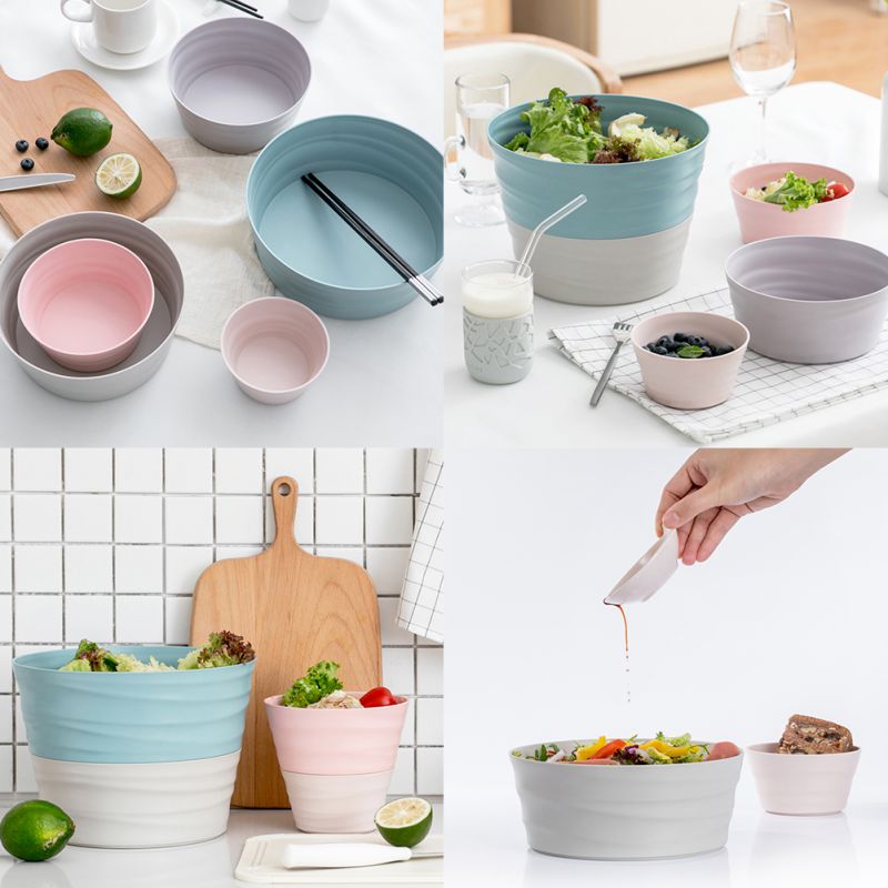 5pcs/Set Household Salad Bowl Unbreakable And Mult... – Grandado