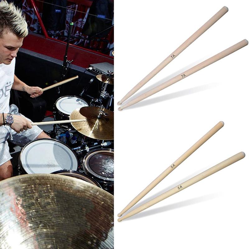 2pcs! 5A 7A Maple Drumsticks Wood Drum Sticks Acce... – Vicedeal