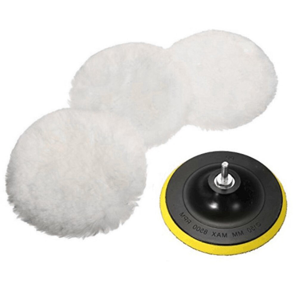 5Pcs 6" Buffing Polishing Pad Wool Wheel Mop Kit f... – Grandado