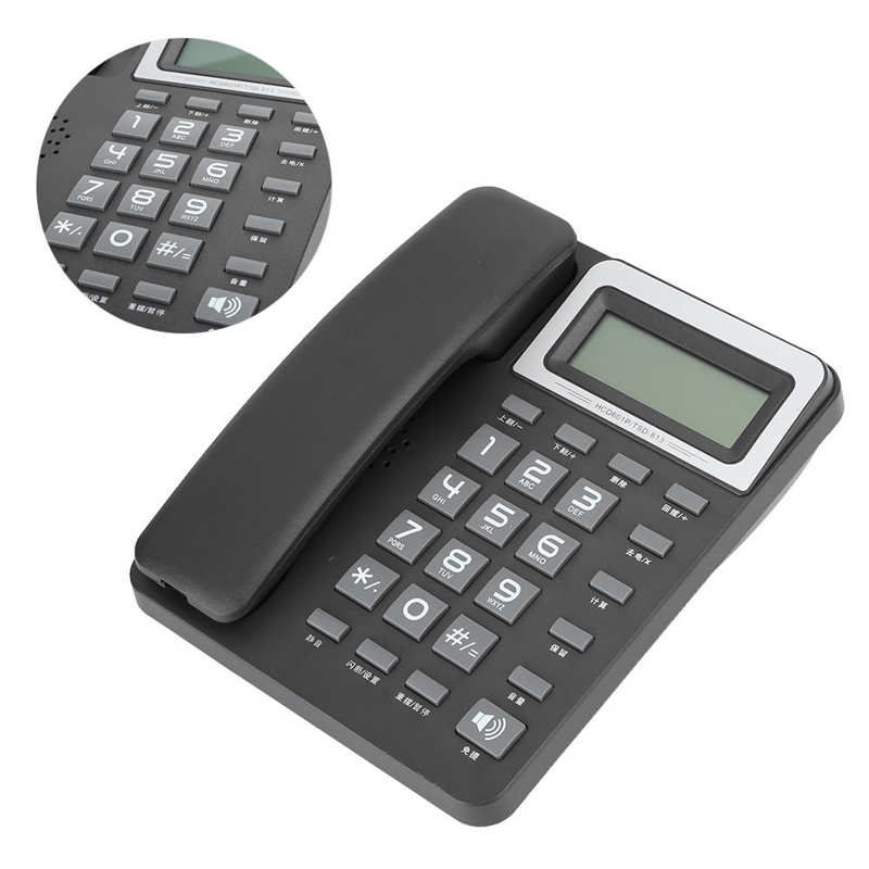 Home Office Landline Telephone Desktop Corded Fixe... – Vicedeal