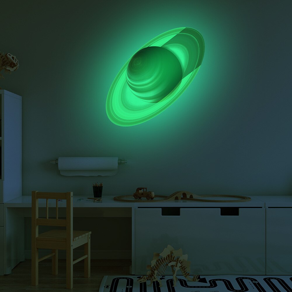 Moon Luminous Wall Stickers Eight Planets Solar Sy... – Grandado