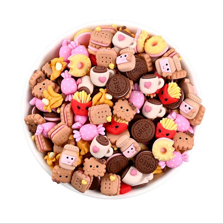 50Pcs Mixed Home Decoration Cookies Resin Flatback... – Grandado