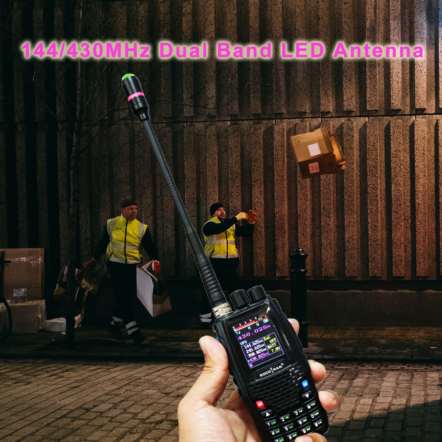 Walkie Talkie 144/430MHz VHF UHF Dual Band LED Ant... – Vicedeal