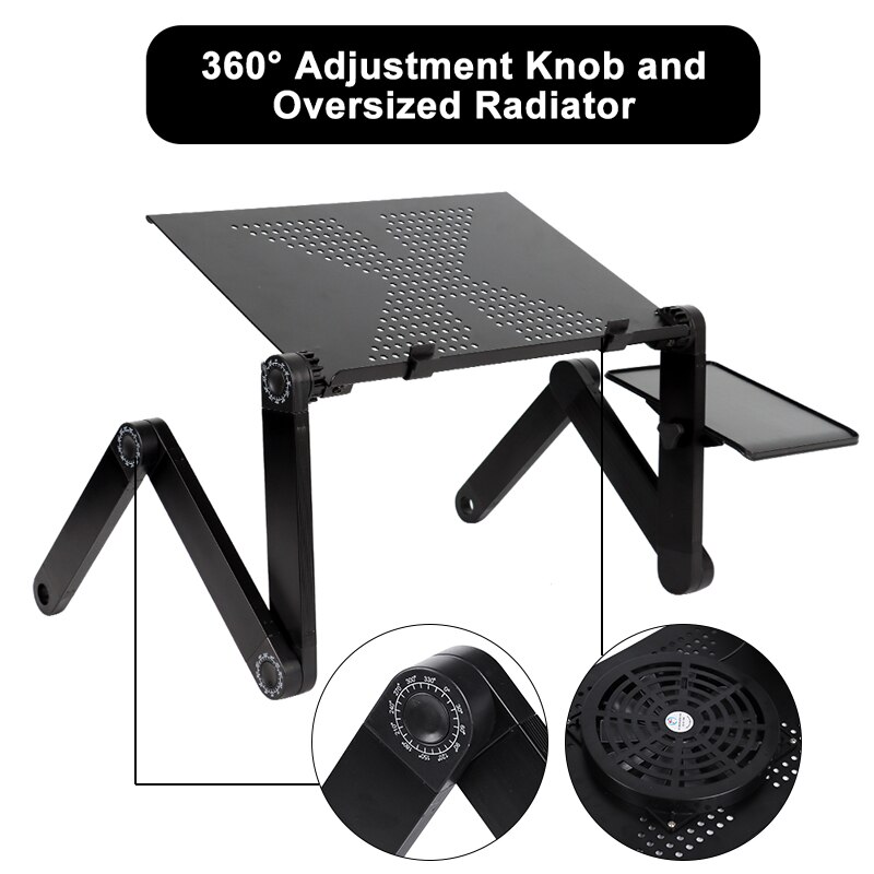 D2 Adjustable Laptop Desk Stand Portable Aluminum ... – Grandado