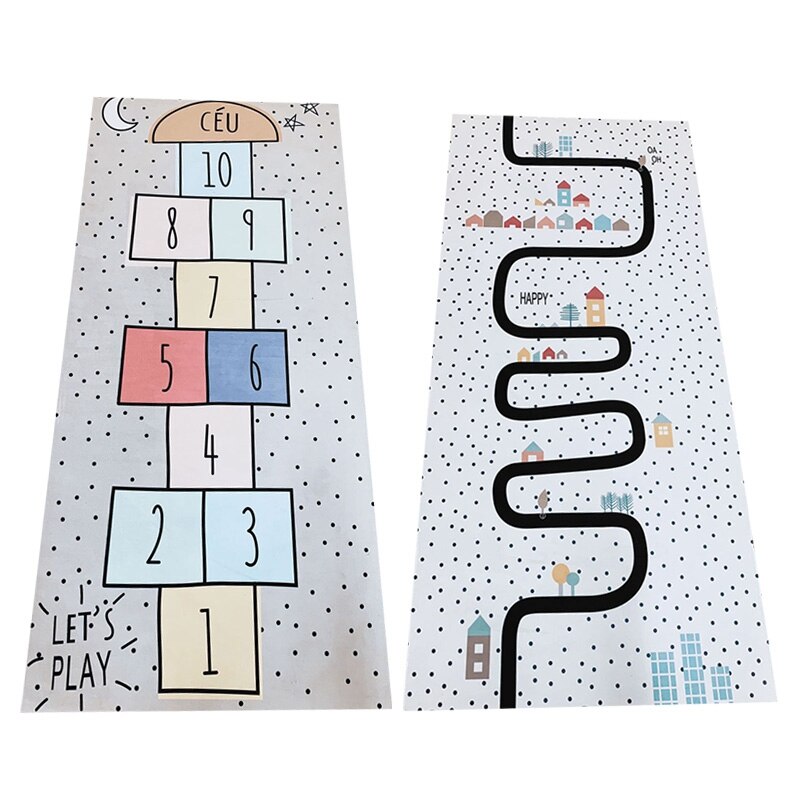 Big Nordic Baby Hopscotch Game Mat Kids Activity P... – Grandado