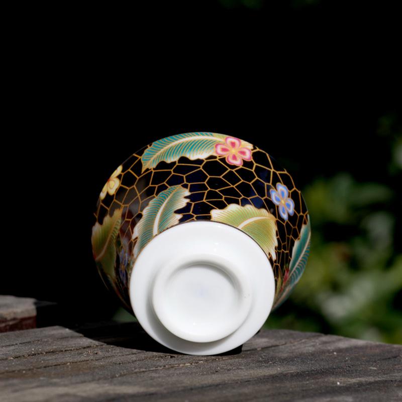 Keramische Geschilderd Thee Cup Emaille Kleur Size... – Grandado