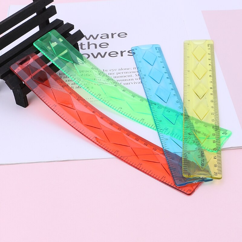 1PC Soft 20cm Ruler Multicolour Flexible Stationer... – Vicedeal