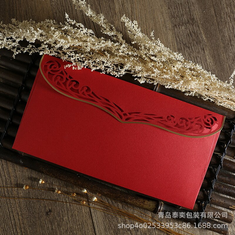 Engraved hollow envelopes Pearlescent paper envelo... – Vicedeal