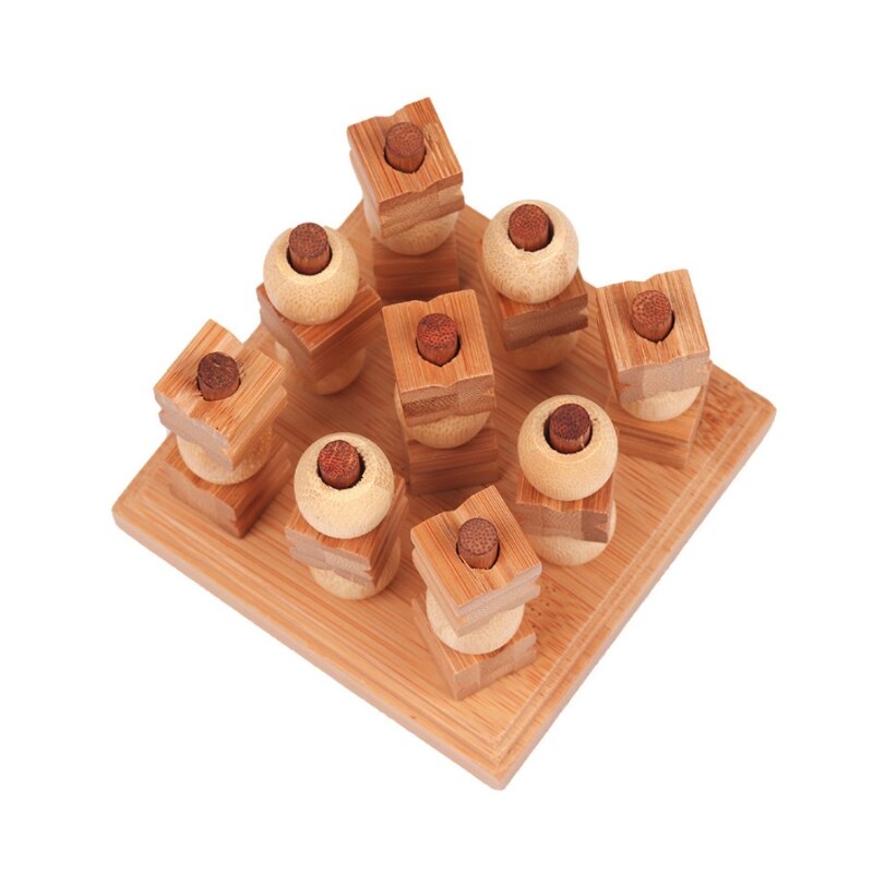 Mini Tic-Tac-Toe Wooden Puzzle Game for Kids Moder... – Grandado
