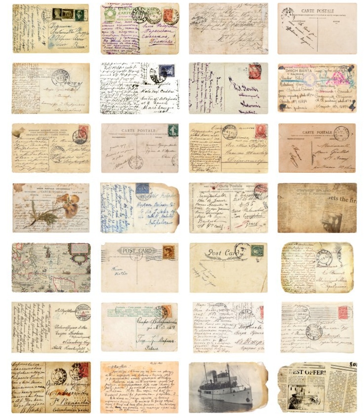 Vintage time paper postcard(1pack=30pieces) – Grandado