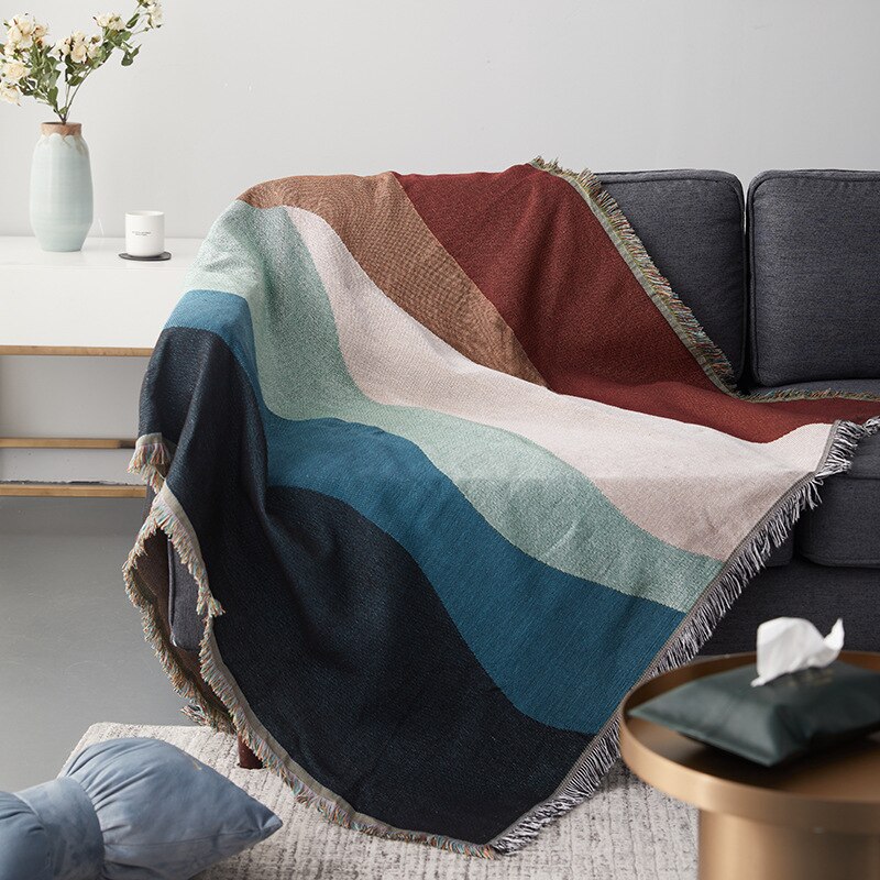Bohemia Blanket Sofa Blanket Dust Cover Towel Wove... – Vicedeal