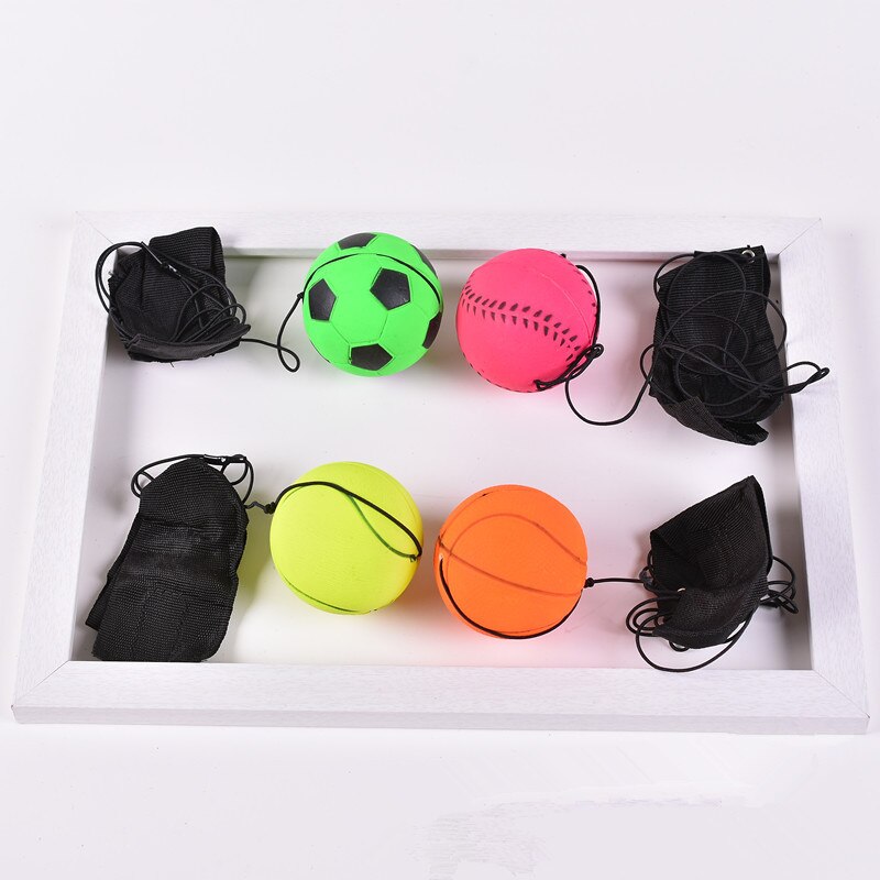 60mm Bouncy Handgelenk Band Ball Elastische Gummi ... – Vicedeal