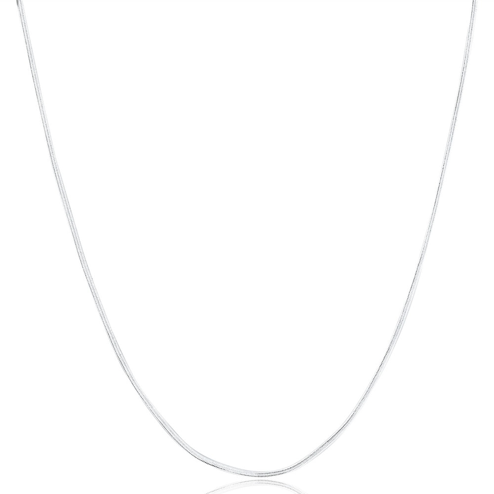 Charms wedding , 2MM Flat Snake chain silver color... – Vicedeal