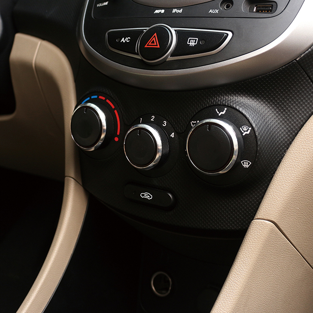 For Hyundai Verna Car AC Knob Switch Knob Aluminum... – Grandado
