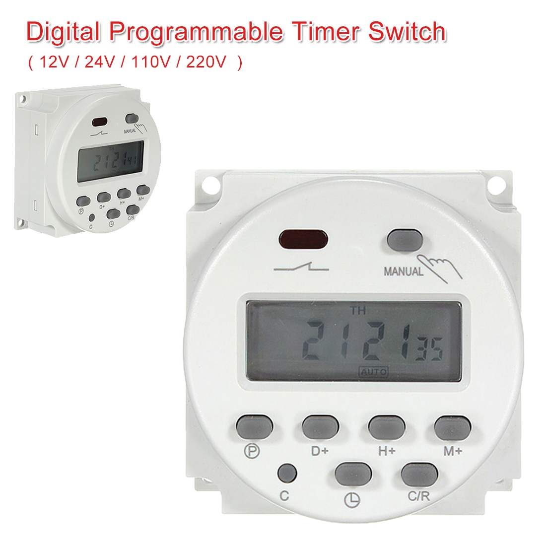 7 dage ugentlig programmerbar tid digital lcd strø... – Grandado