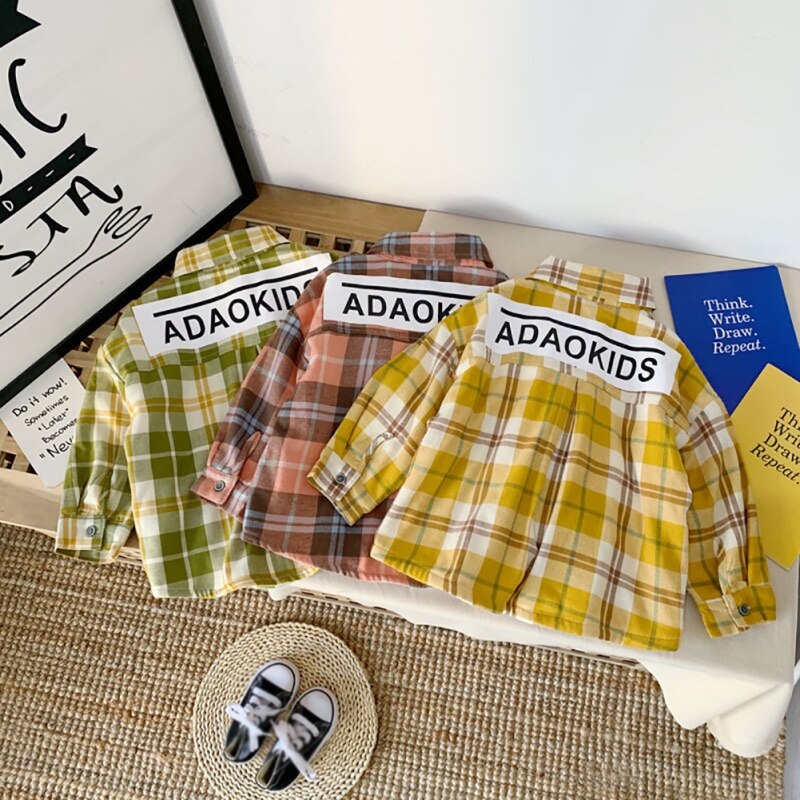 Children Winter Plaid Print Wear Plus Velvet Long-... – Vicedeal