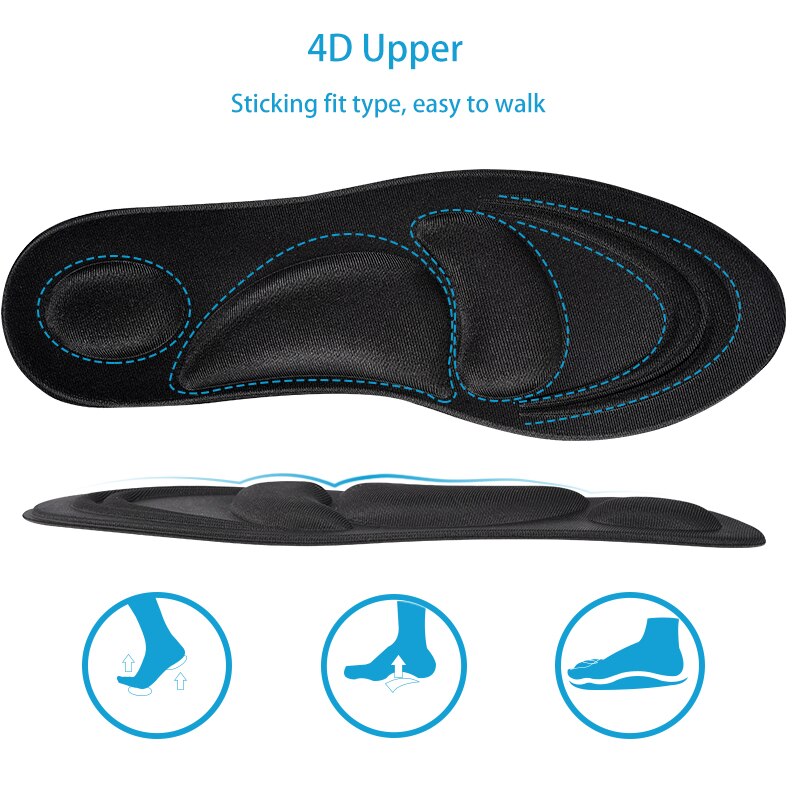 Soumit 4D Massage Insoles Sponge Orthopedic Insole... – Grandado
