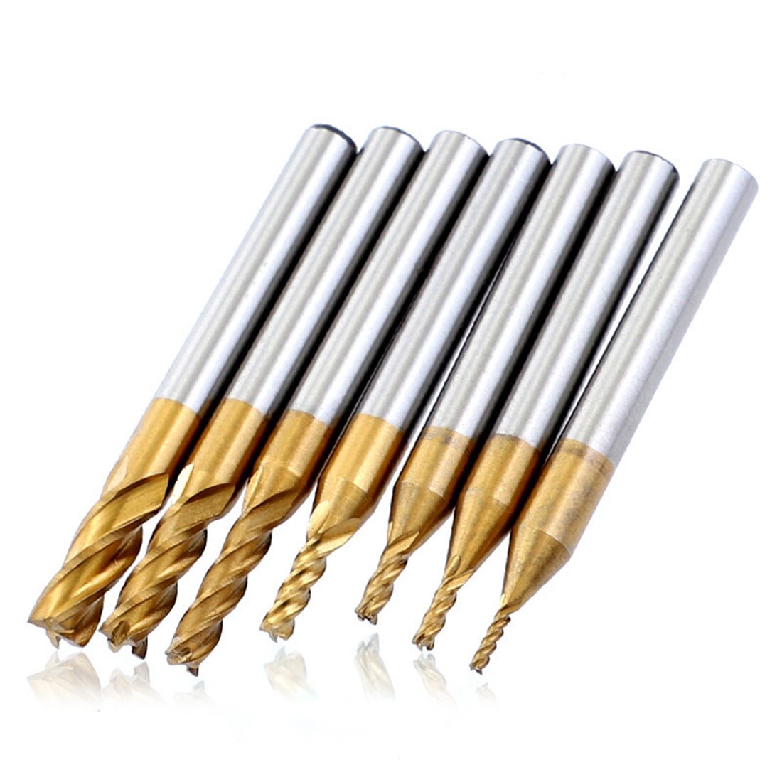 7Pcs Frezen 1.5-6Mm Titanium Coated 4 Fluiten Frez... – Vicedeal