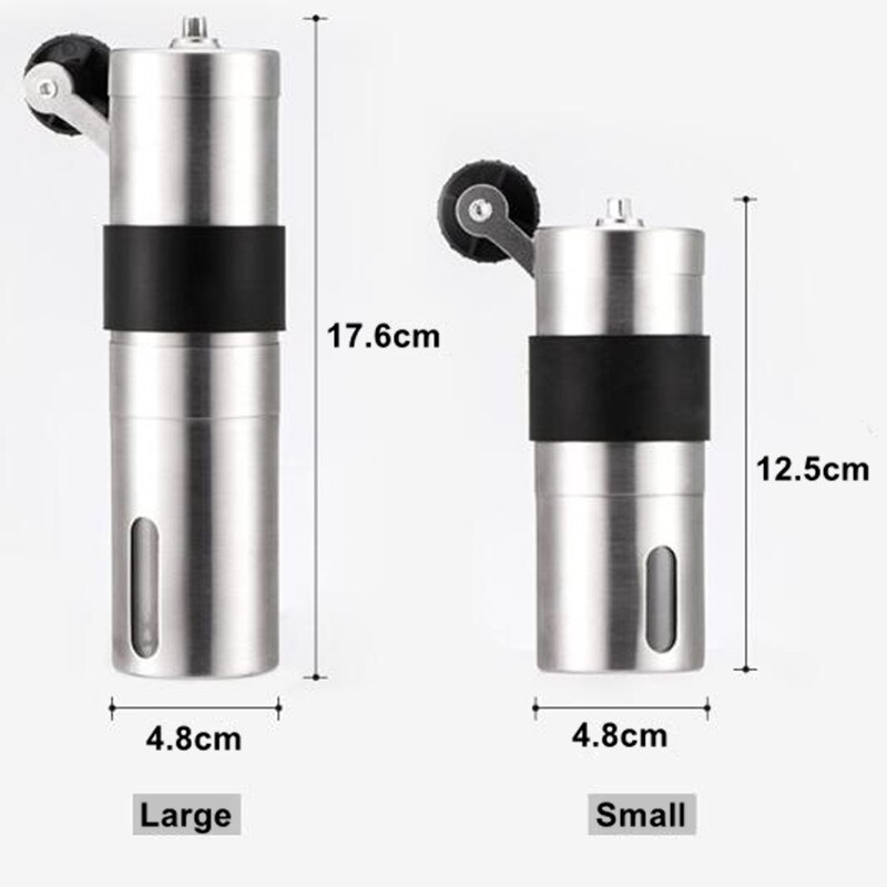 Silver Coffee Grinder Mini Stainless Steel Hand Ma... – Grandado