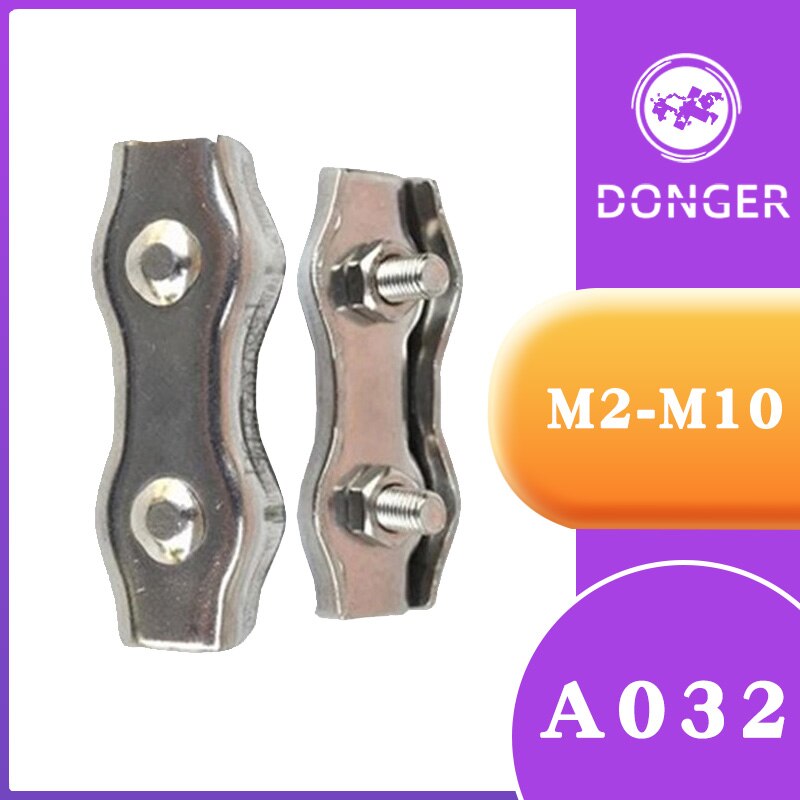 1Pcs M2-M10 Clip Wire Rope double Grip Cable Clamp... – Grandado