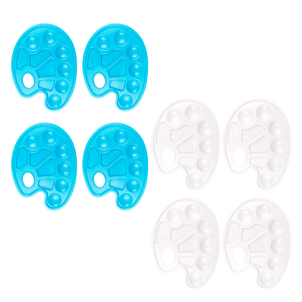 8 Pcs Watercolor Pigment Mixing Tray Plastic Paint... – Vicedeal