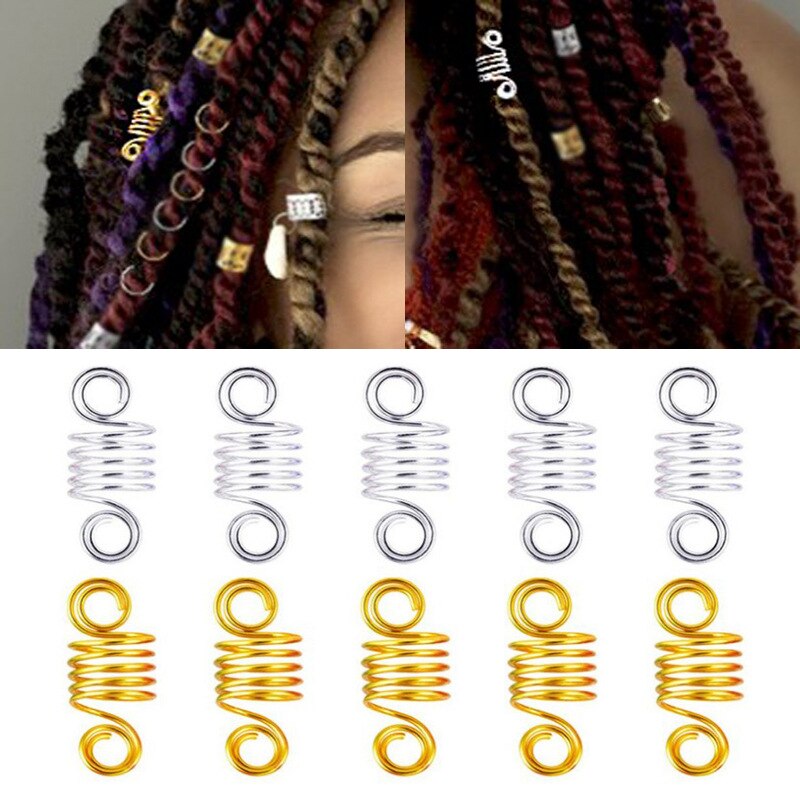 60 Pcs Goud Zilver Haar Vlecht Dreadlocks Kralen H... – Grandado