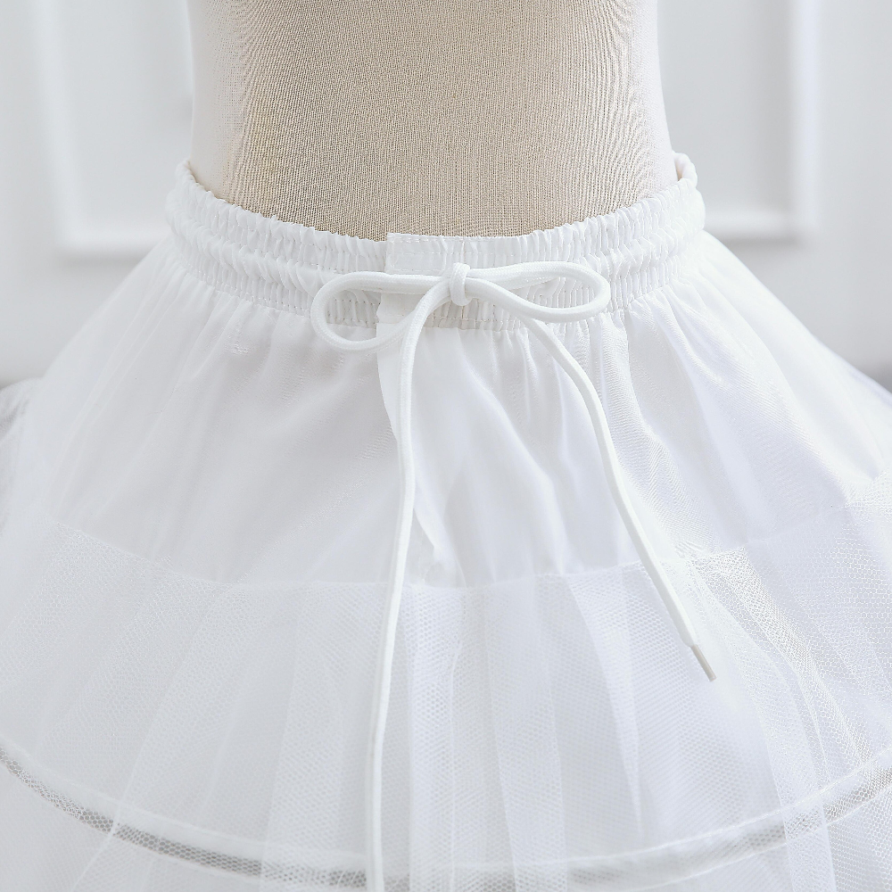 Wit Kinderen Petticoat Baljurk Een Layer Kids Crin... – Vicedeal