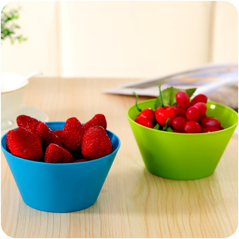 Small Pure And Fresh Candy Color Salad Bowl Plasti... – Grandado
