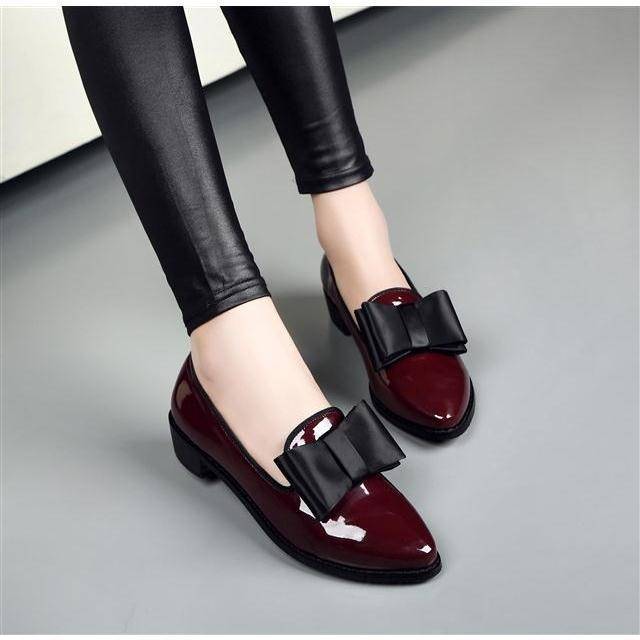 Patent Leather Female Spring Comfortable Pointed S... – Grandado