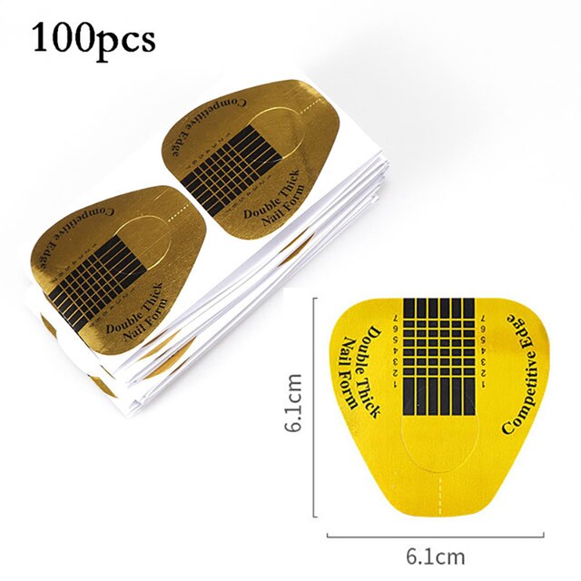 100 Stks/partij Franse Nail Forms Extension Stenci... – Vicedeal