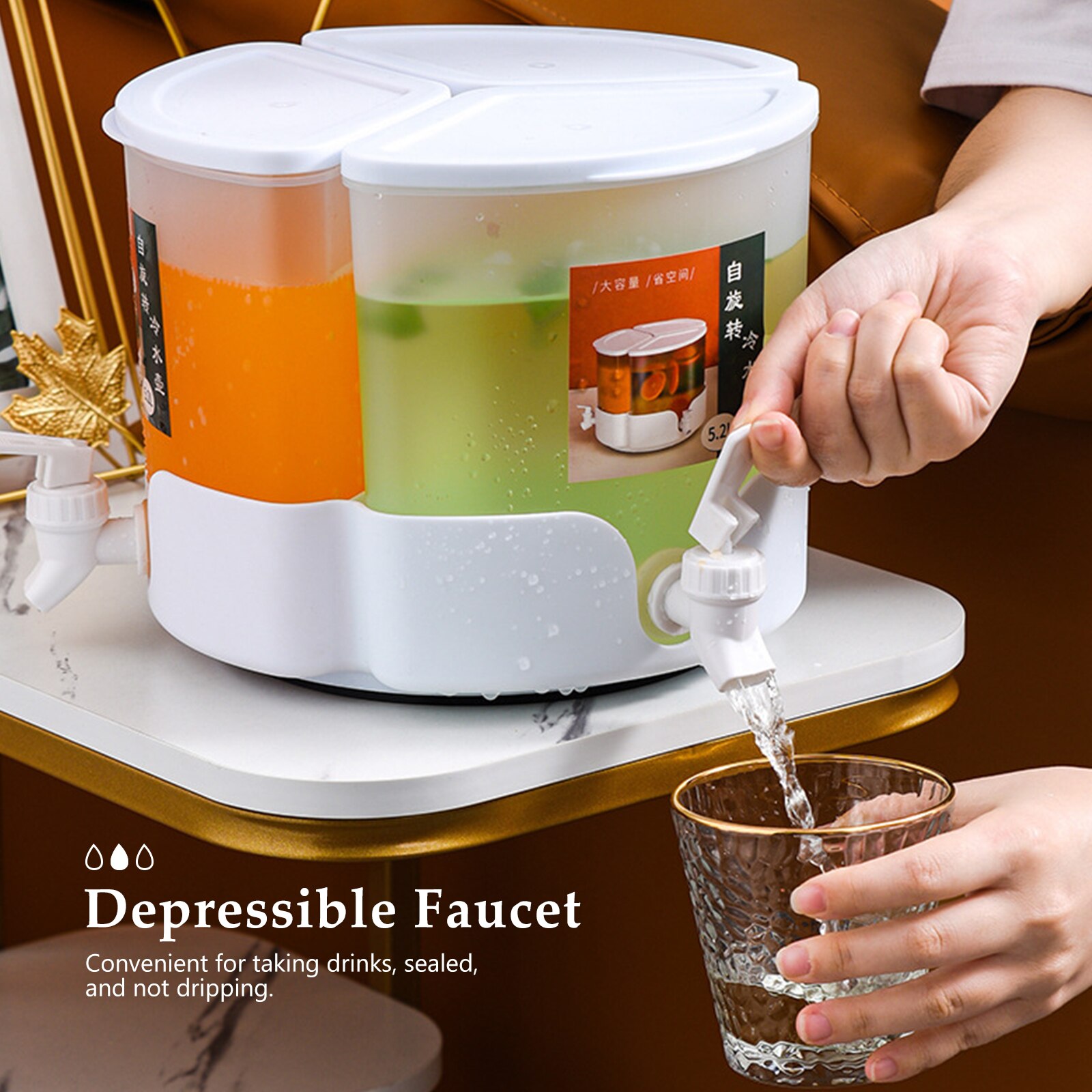 5200Ml Drinkware Koelkast Ketel Met Kraan Koud Sap... – Vicedeal