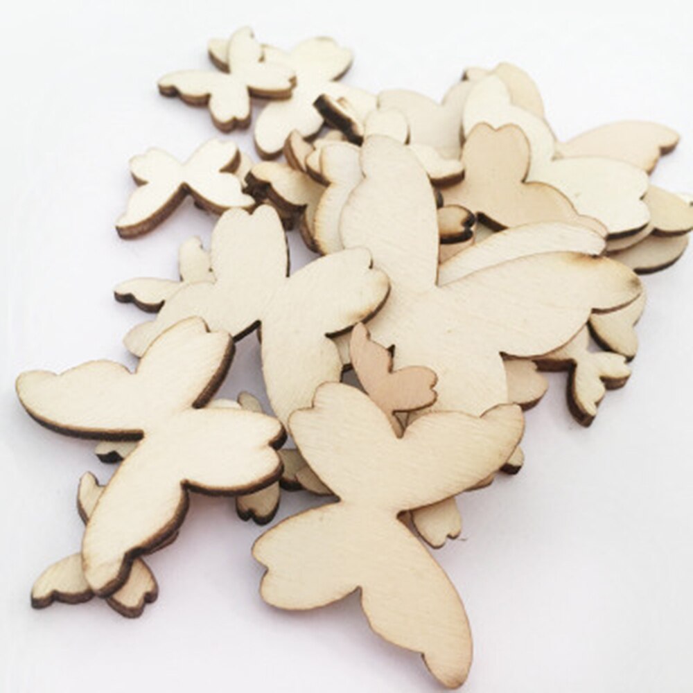 Décorations artisanales en bois en forme de papill... – Grandado