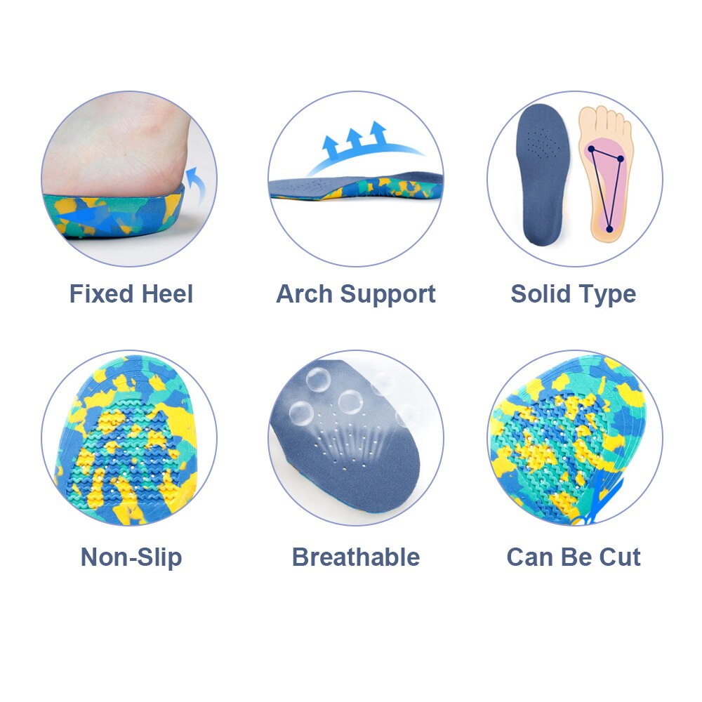 Kids Orthopedic Insoles For Children Flat Foot Arc... – Grandado