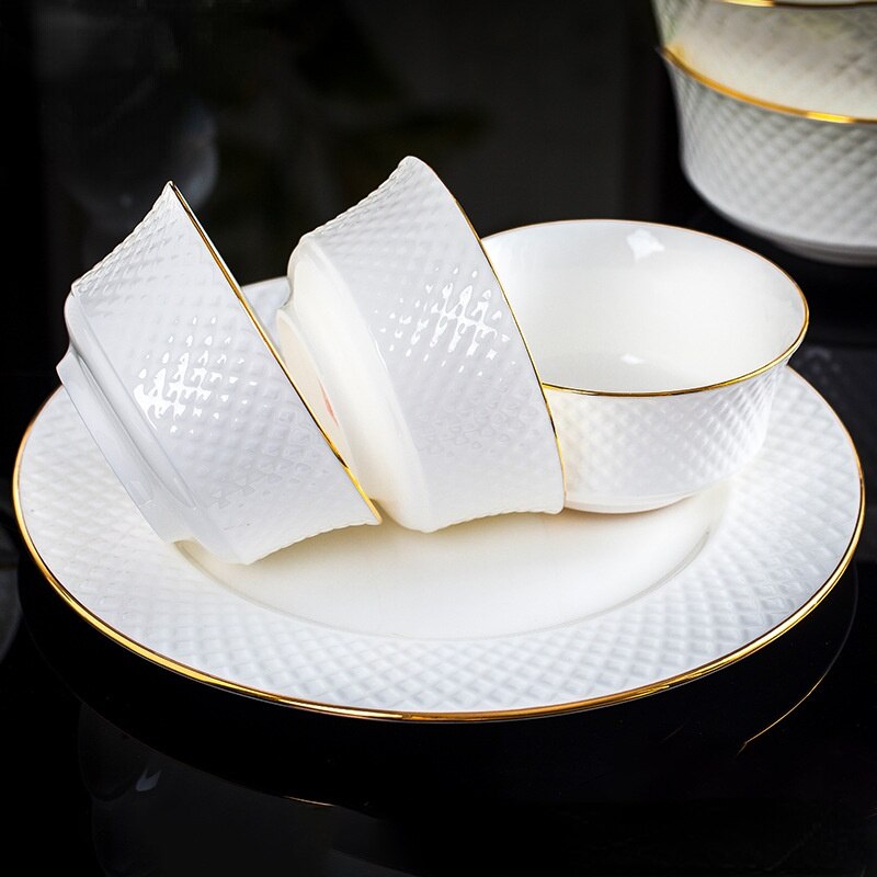 Dinner Luxury Plate Set Ceramic Christmas Food Por... – Grandado