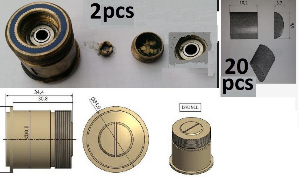 OD34*34.4T Guide Pulley Brass Base for High Speed ... – Vicedeal