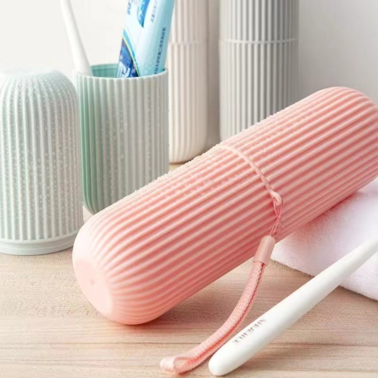 Toothbrush Cup Portable Toothbrush Holder Multifun... – Grandado