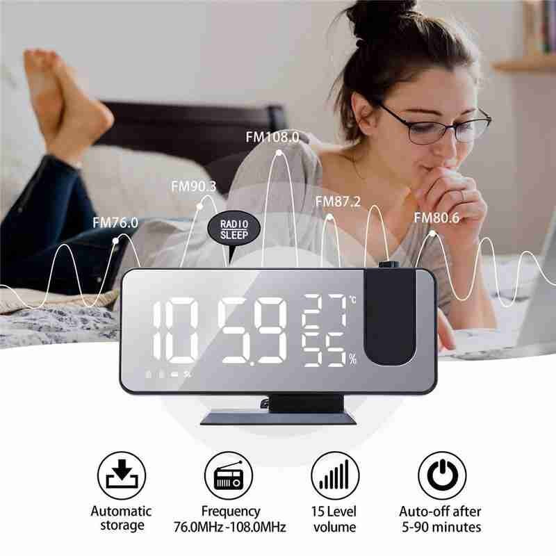 LED Display Digital Alarm Clock Electronic Desktop... – Grandado