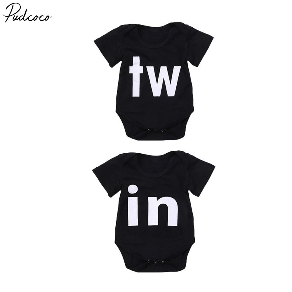 Twins Boy Girl Baby Toddler Infant Cute Letter Bod... – Vicedeal
