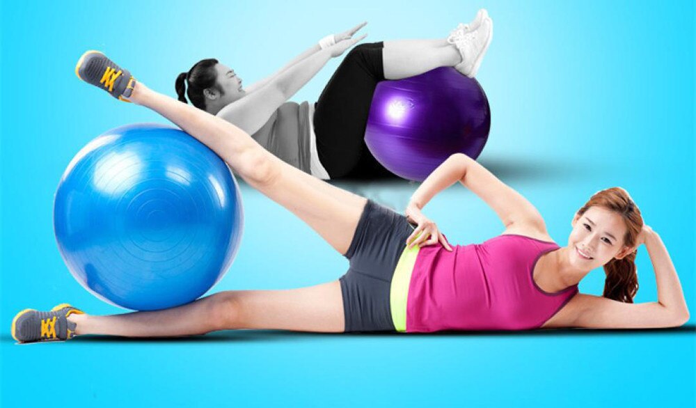 65cm Exercise GYM Yoga Ball Swiss Ball Fitness Pre... – Grandado