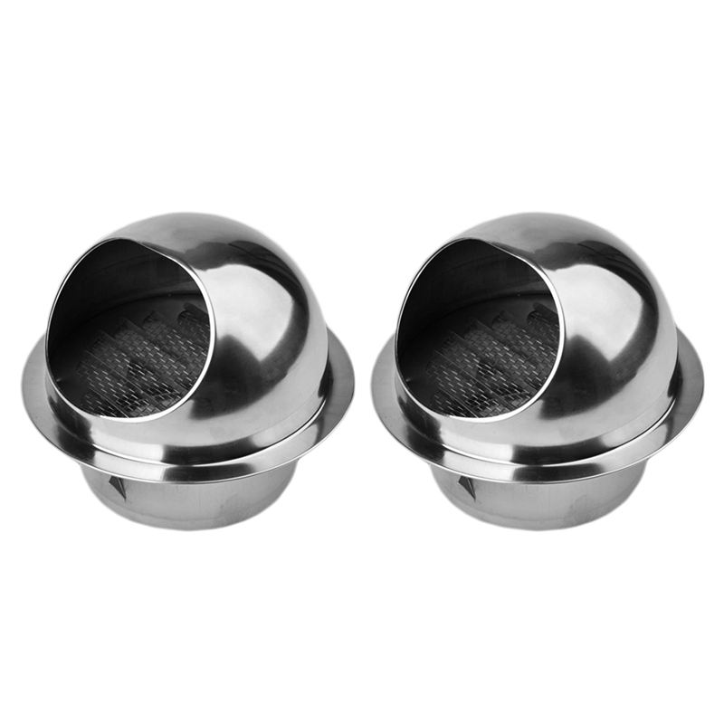 2X 304 Stainless Steel Air Vent Round Grille Venti... – Vicedeal