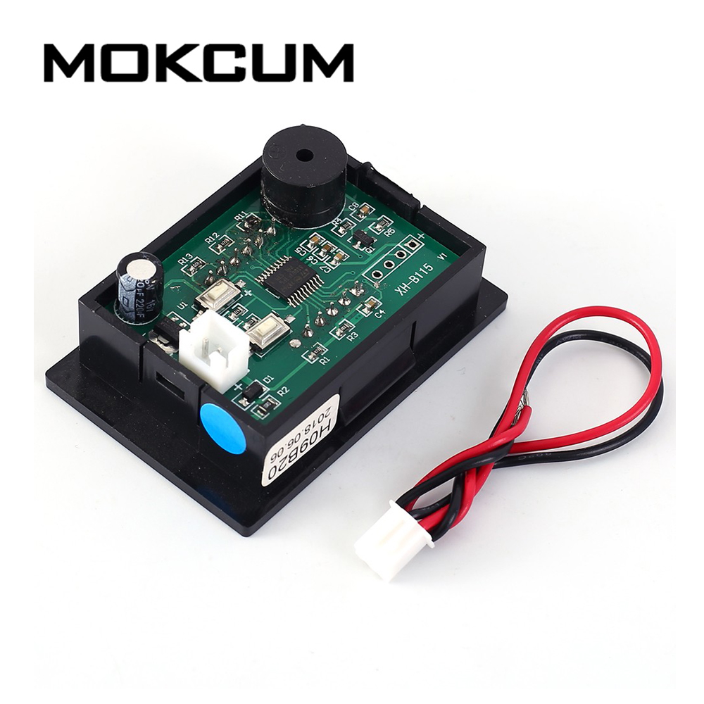 5V 12V 24V Digital Voltage Meter Voltmeter DC 4V-50V Voltage Alarm Test ...