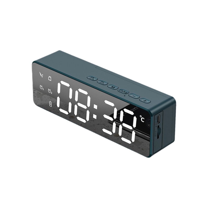 Three-in-one Wireless Alarm Clock Speaker LED Spea... – Grandado