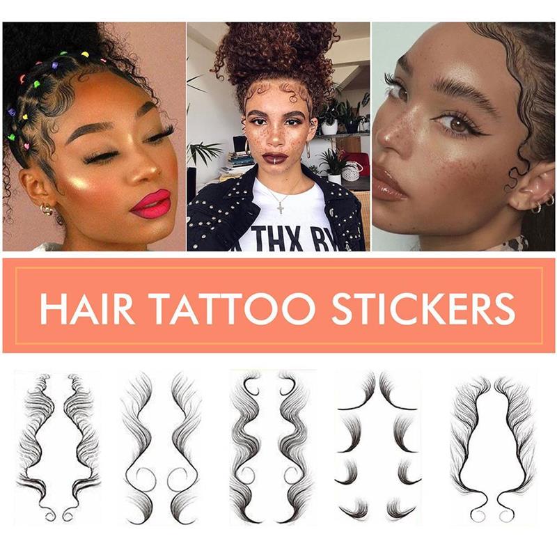 Baby Hair Tattoo Stickers Baby Hair Edge Tattoo Ed... – Grandado