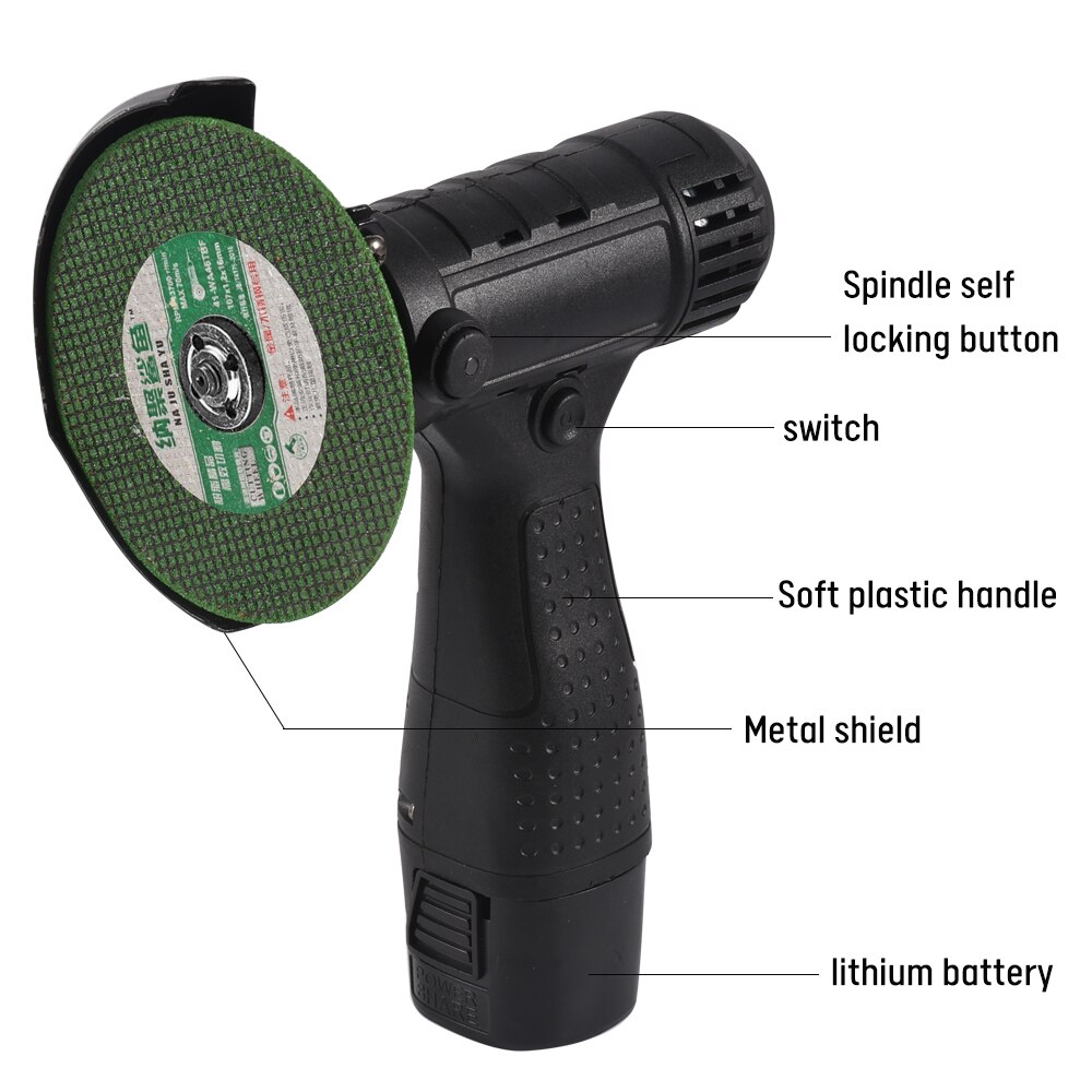 100mm 16.8V Electric Angle Grinder Electric Angle ... – Vicedeal