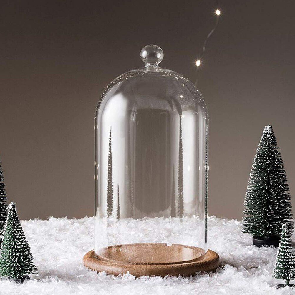 Clear Glass Jar Dome Cover Decorative Bell Cover F... – Grandado